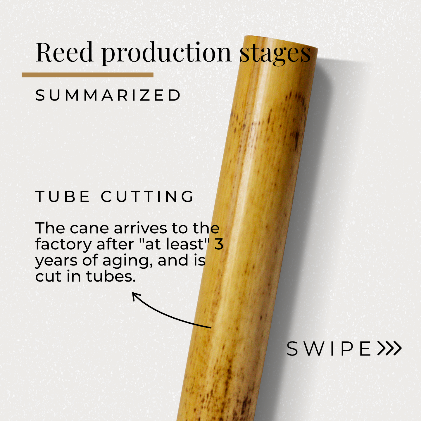 Reed production stages - Gonzalez Reeds